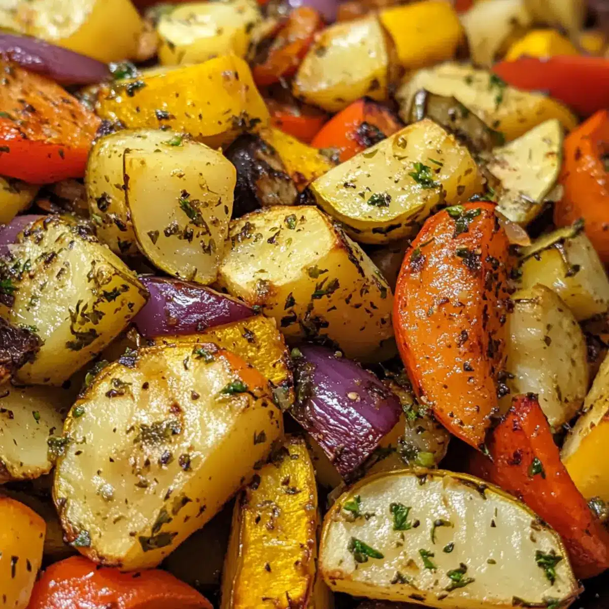 Ultimate Delicious Crispy Herb Roasted Vegetable Medley